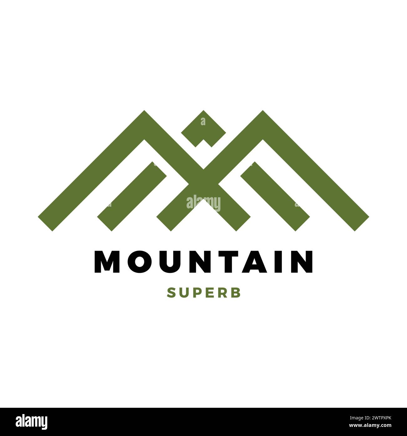 Mountain Icon Logo Design Template Stock Vector Image & Art - Alamy