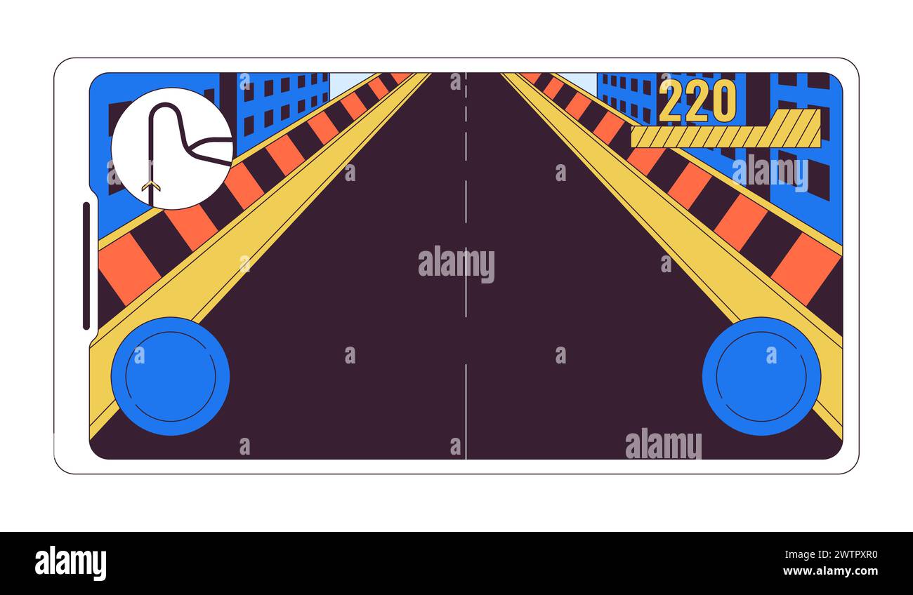 Car point of view Stock Vector Images - Alamy