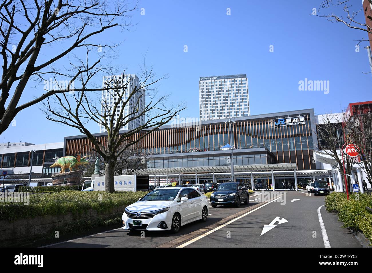 A general view of Fukui Station, in Fukui Prefecture, Japan, on March ...