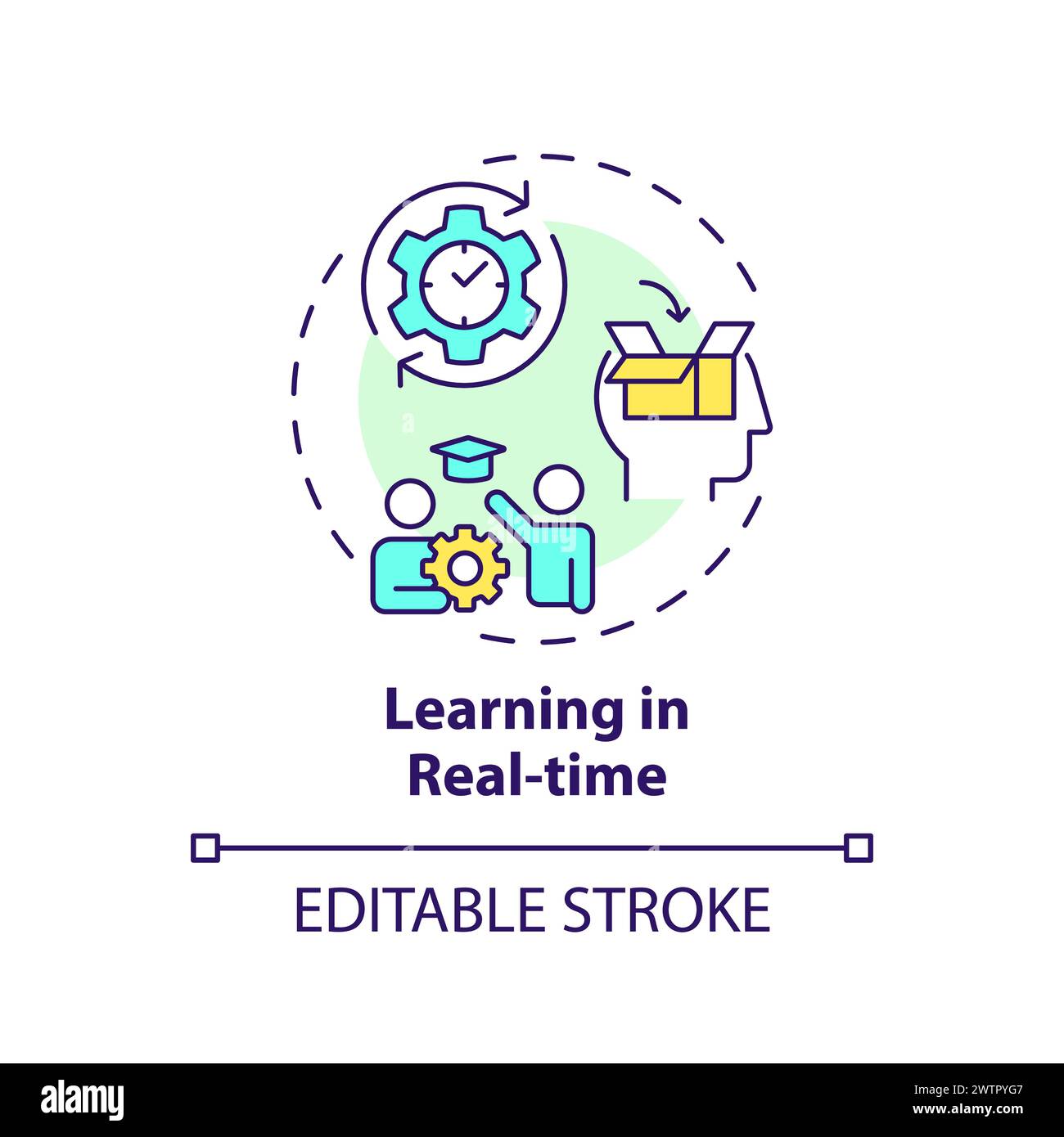 Real time learning Stock Vector Images - Alamy