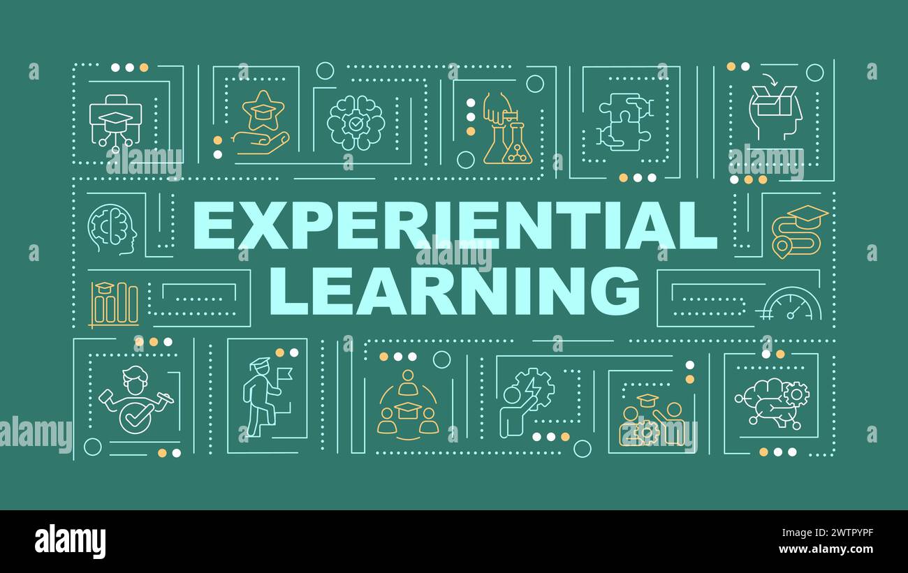 Experiential education strategies green word concept Stock Vector Image ...