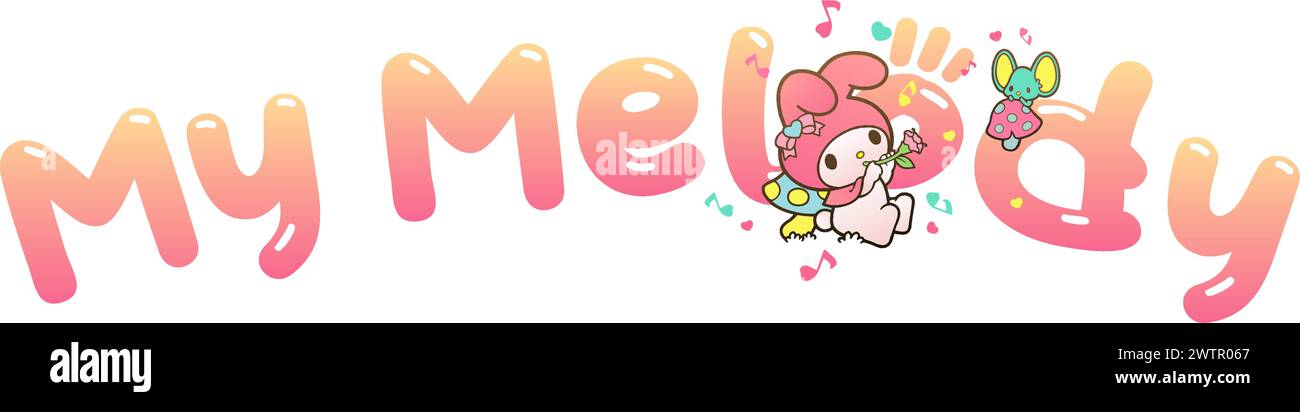 vector illustration lettering fonts with character designs for ...