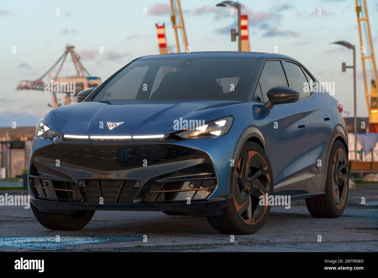 CUPRA Tavascan . New electric SUV coupe Stock Photo - Alamy