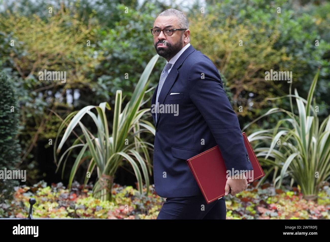 Home Secretary James Cleverly arriving in Downing Street, London, for a ...