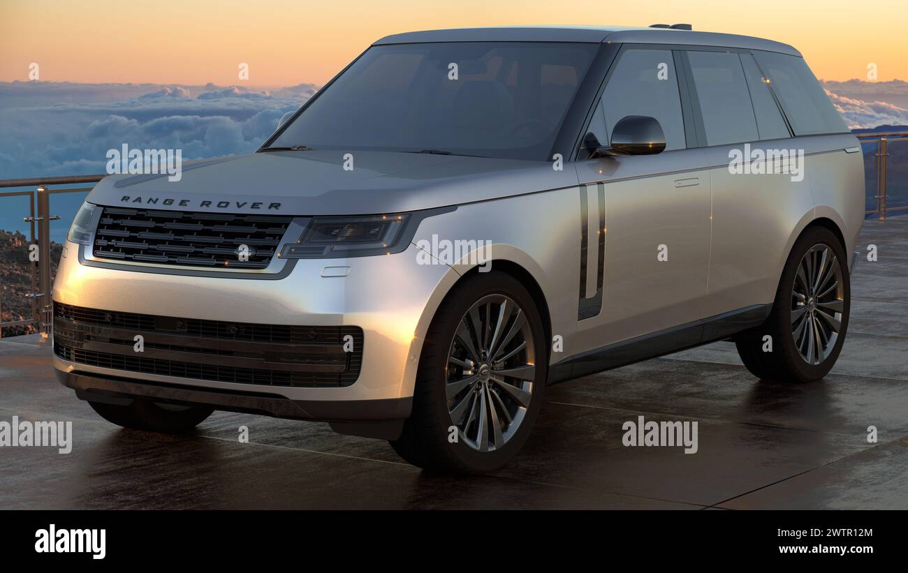 Range Rover . Luxury SUV with high performance Stock Photo - Alamy