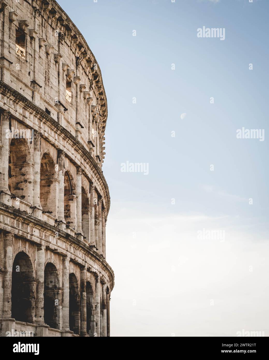 The iconic Roman Colosseum on a sunny day in Rome, Italy Stock Photo ...