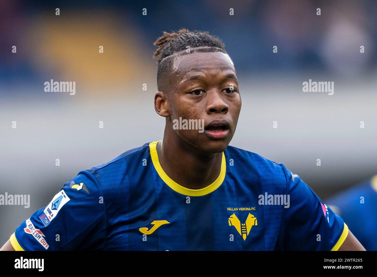 Tijjani Noslin (Hellas Verona) during the Italian Serie A match between ...