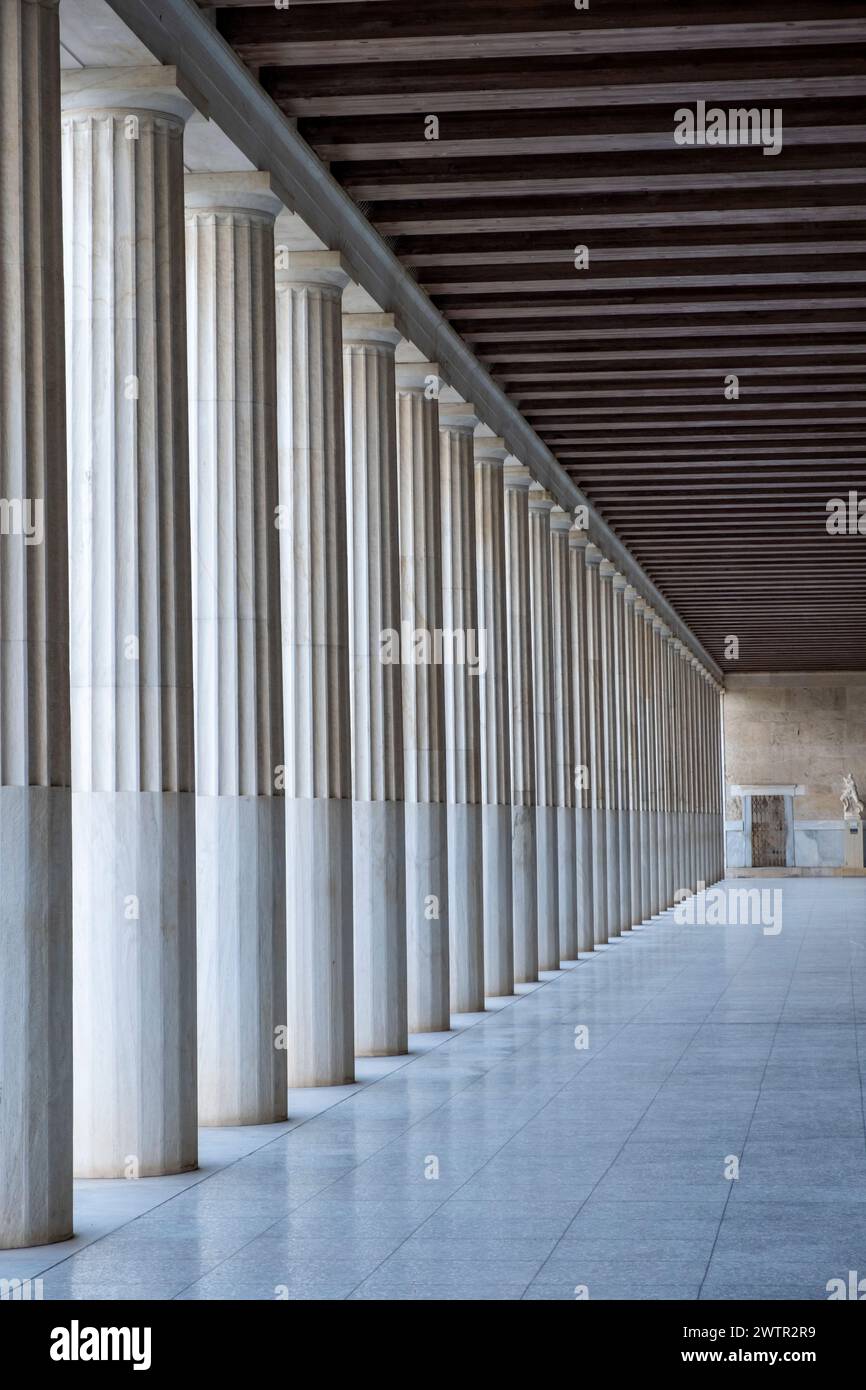 Stoa of Attalos, Ancient Agora of Athens, Greece Stock Photo - Alamy