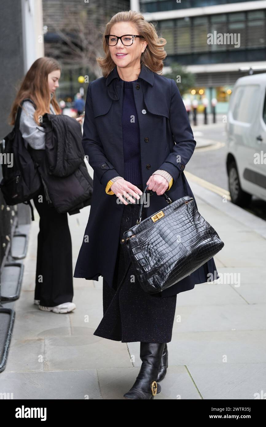 Newcastle United co-owner Amanda Staveley arrives at the Rolls Building ...