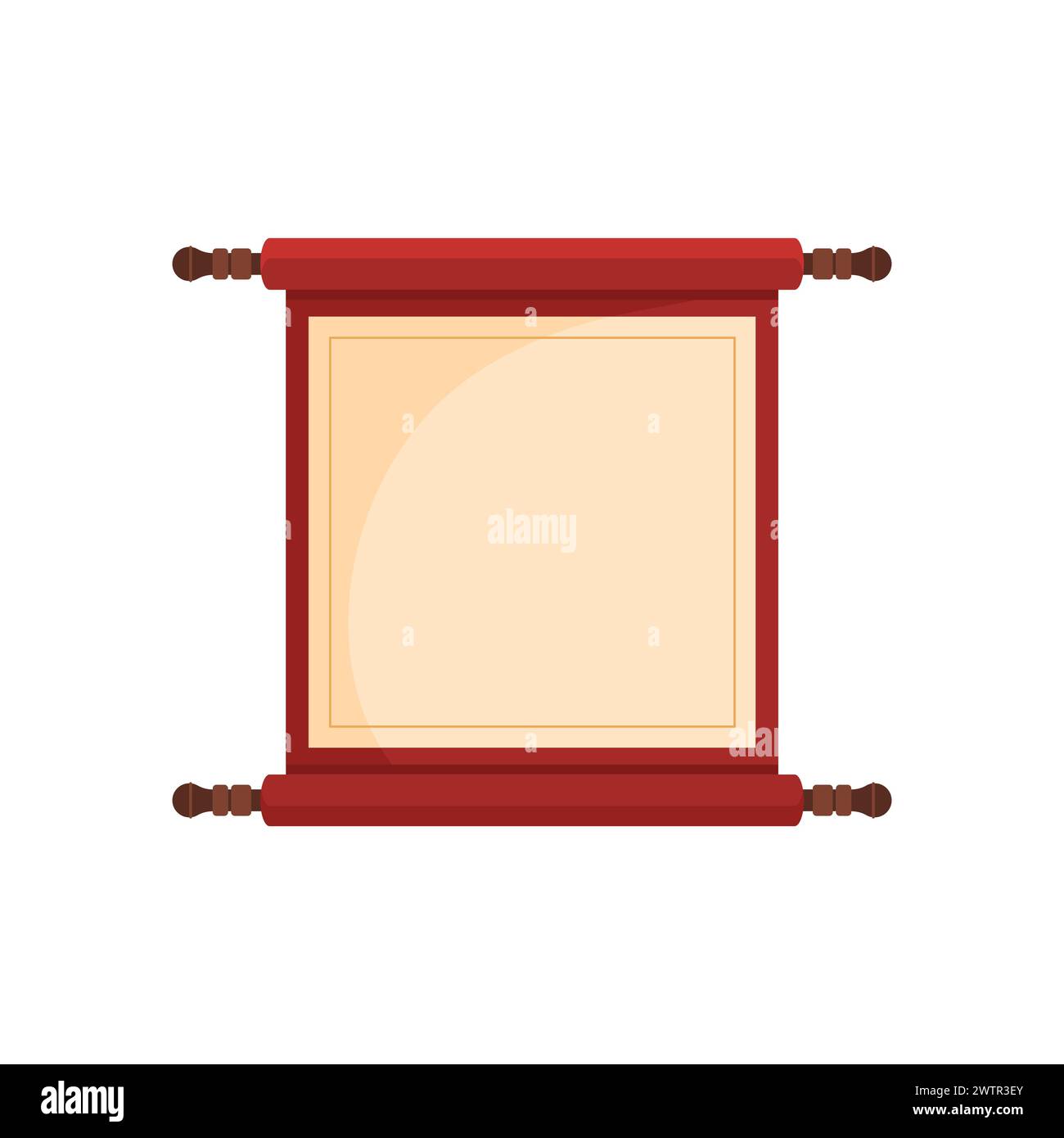 Chinese paper scroll. Oriental asian scroll paper, japanese culture ...