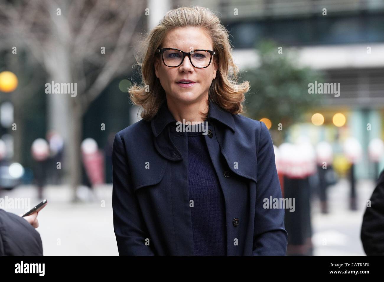 Newcastle United co-owner Amanda Staveley arrives at the Rolls Building ...