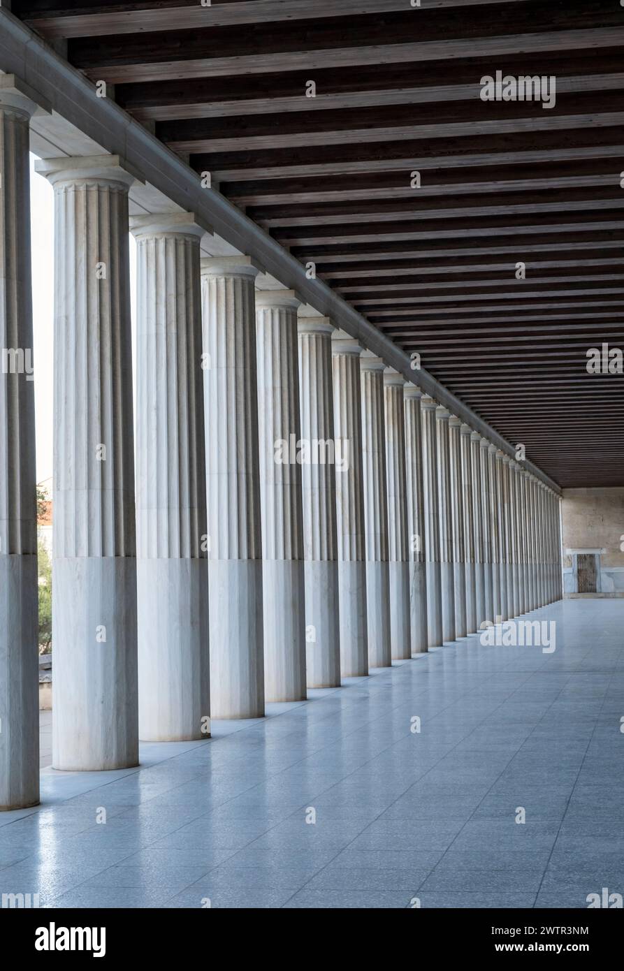 Stoa of Attalos, Ancient Agora of Athens, Greece Stock Photo - Alamy