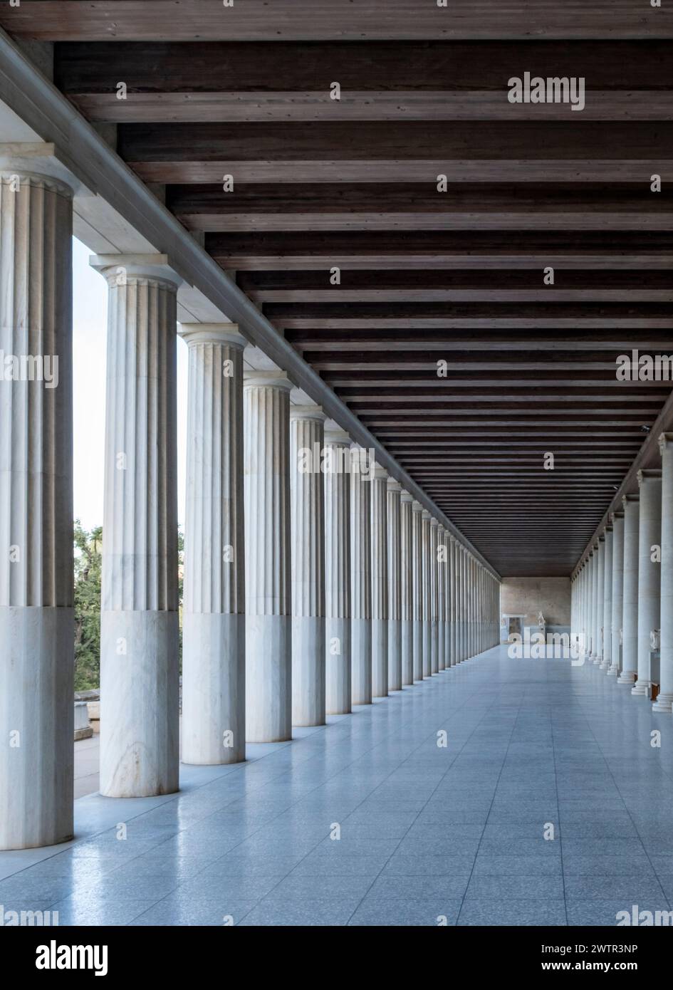 Stoa of Attalos, Ancient Agora of Athens, Greece Stock Photo - Alamy