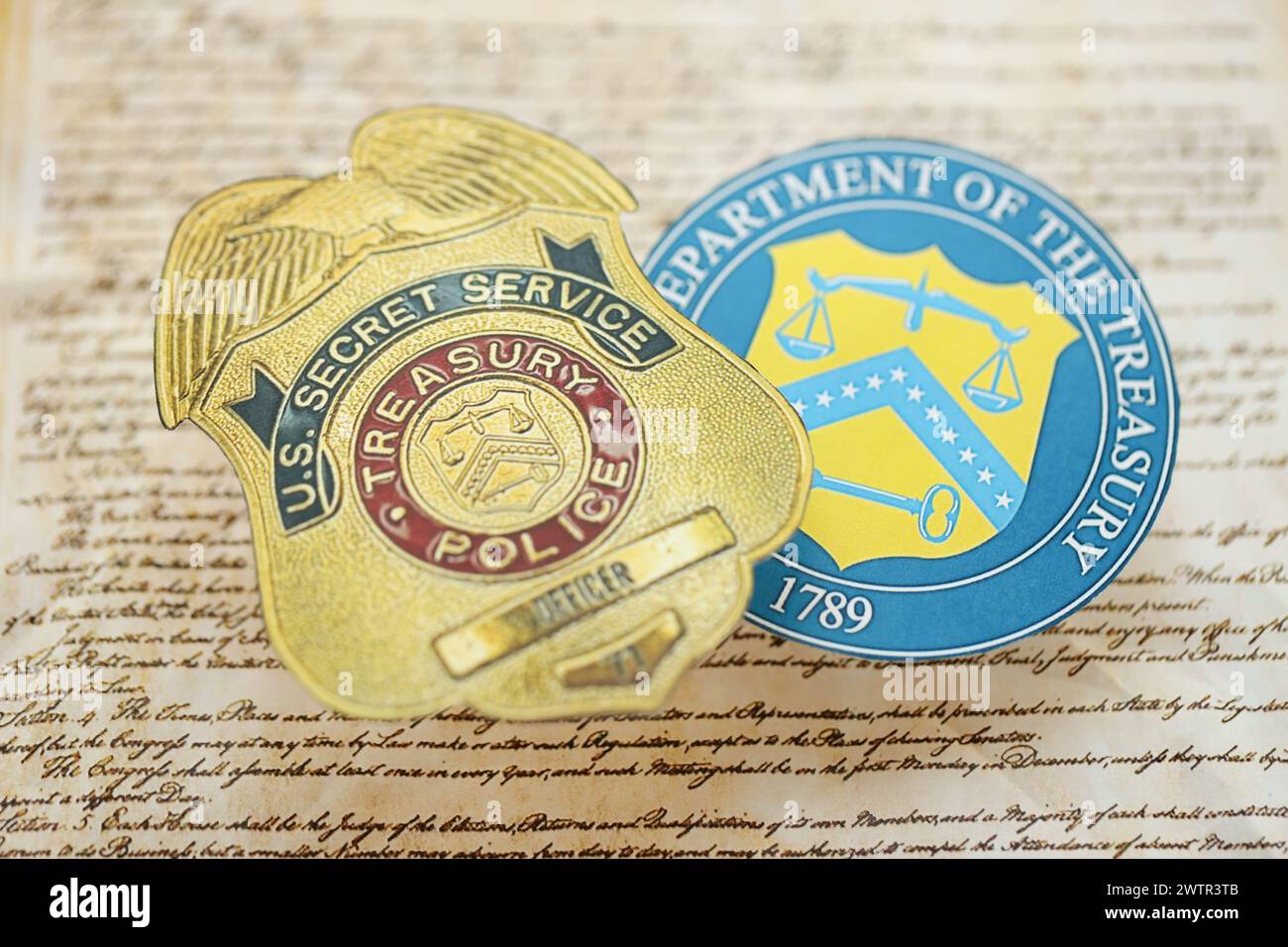 United states secret service pin hi-res stock photography and images ...