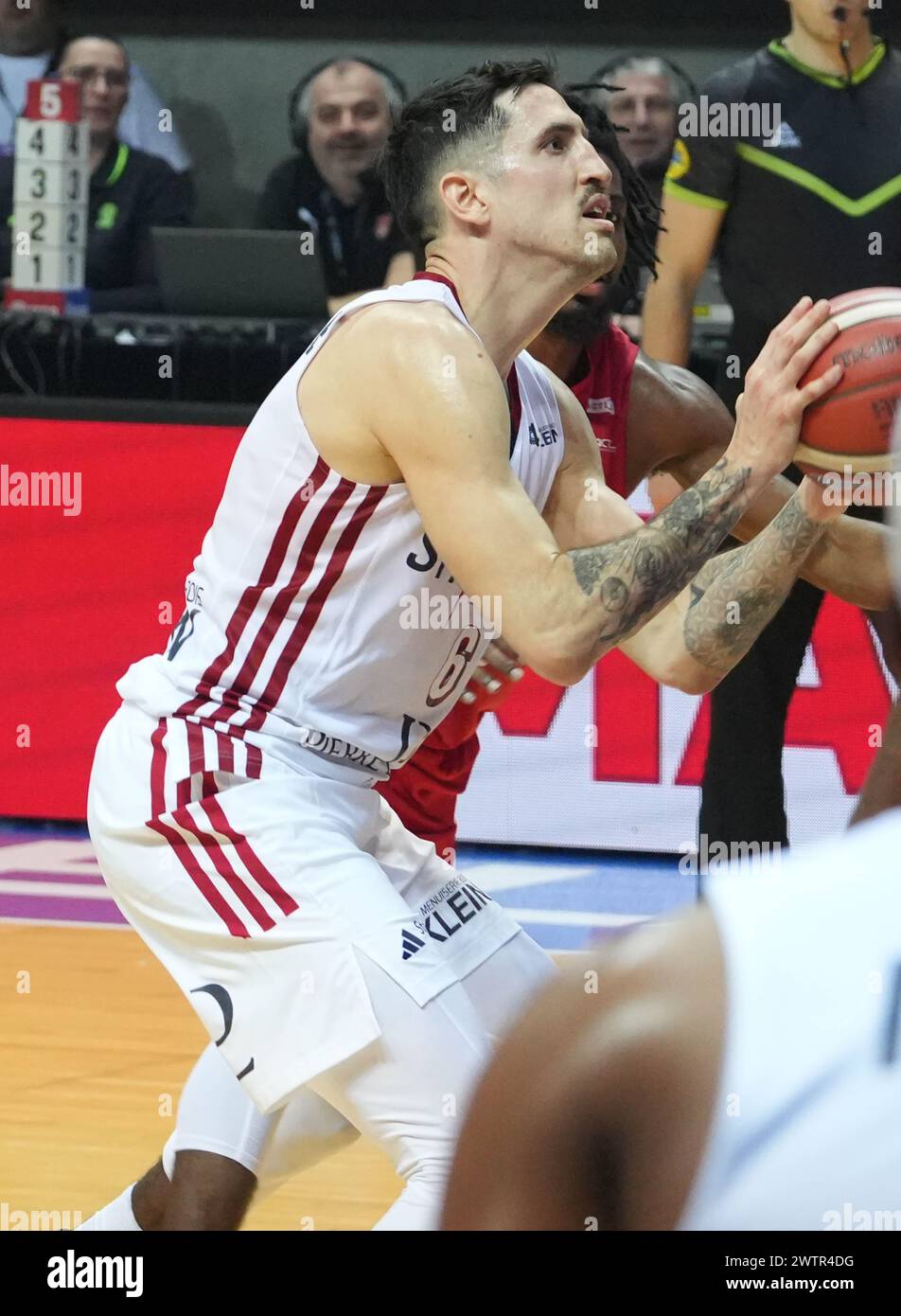 Paul Lacombe of SIG Strasbourg during the French Cup, Top 8 Arena Loire ...