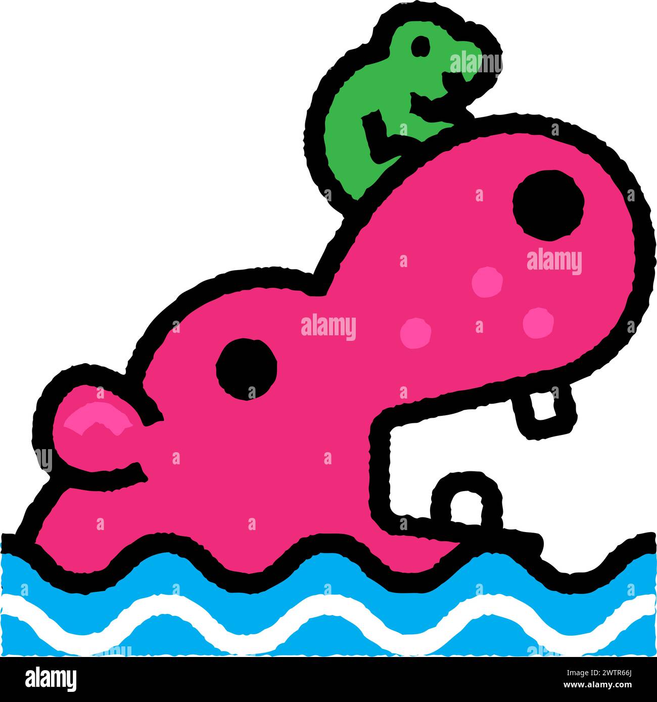 Hippo frog Stock Vector Images - Alamy