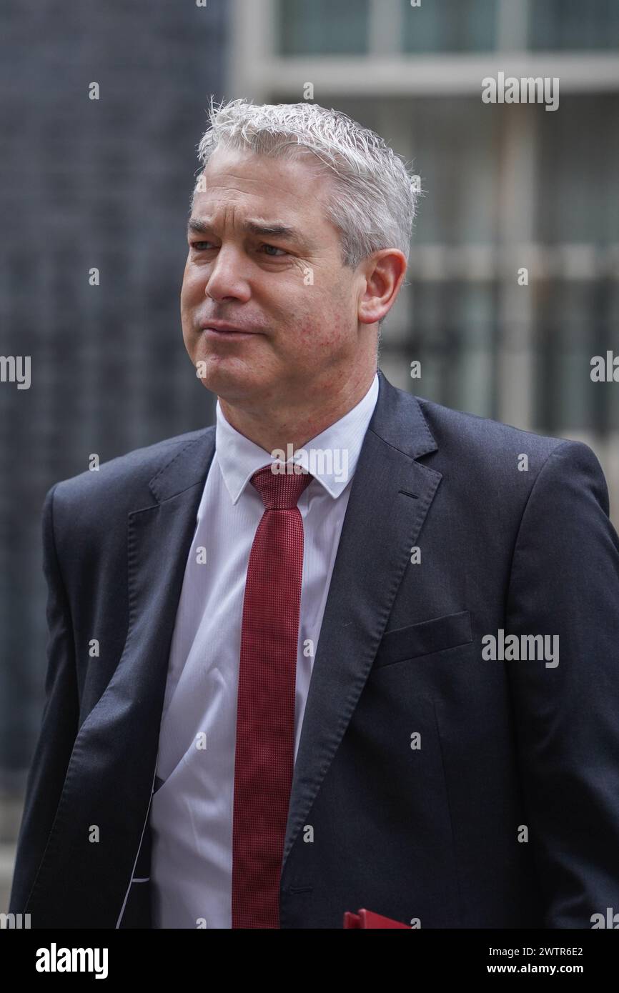 London, UK 19 March March 2024 .Steve Barclay, Secretary of State for ...