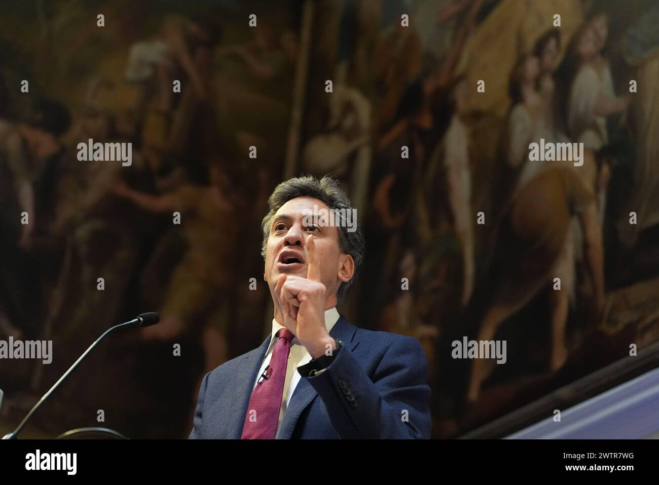 Shadow energy secretary Ed Miliband attends a Green Alliance event at ...