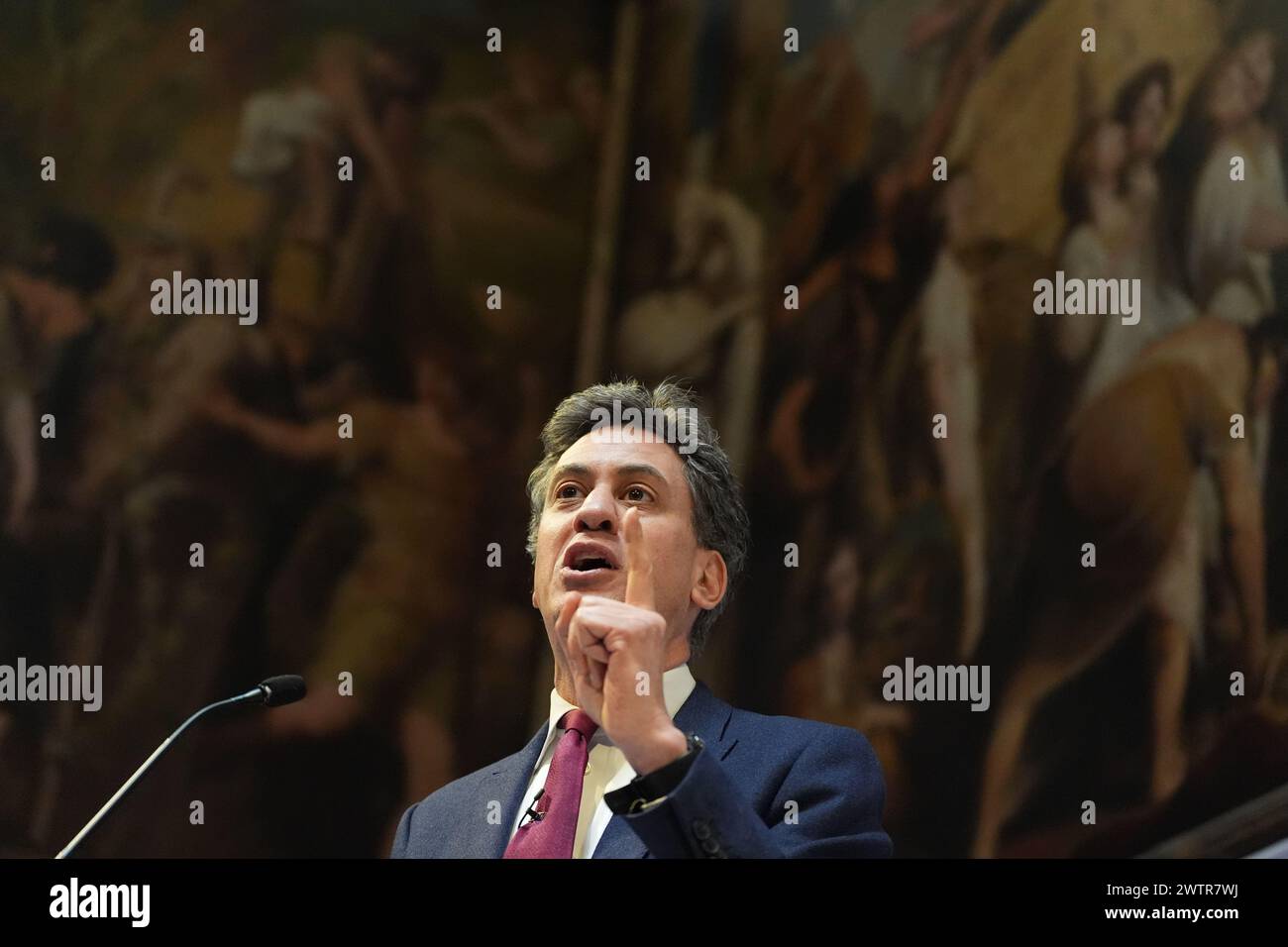 Shadow energy secretary Ed Miliband attends a Green Alliance event at ...