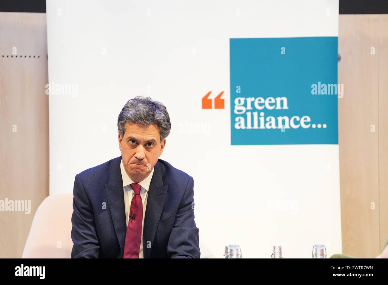 Shadow energy secretary Ed Miliband attends a Green Alliance event at ...