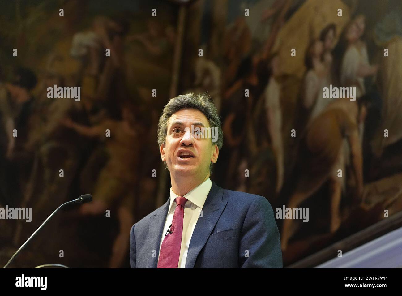 Shadow energy secretary Ed Miliband attends a Green Alliance event at ...