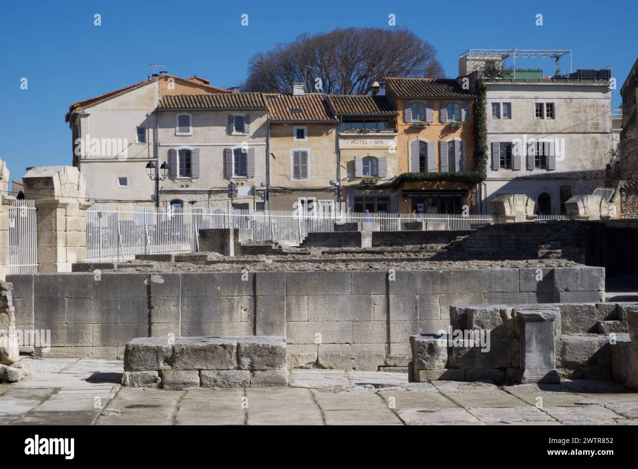 Arles Roman Theater - Théâtre Antique d'Arles - Arles France Stock ...