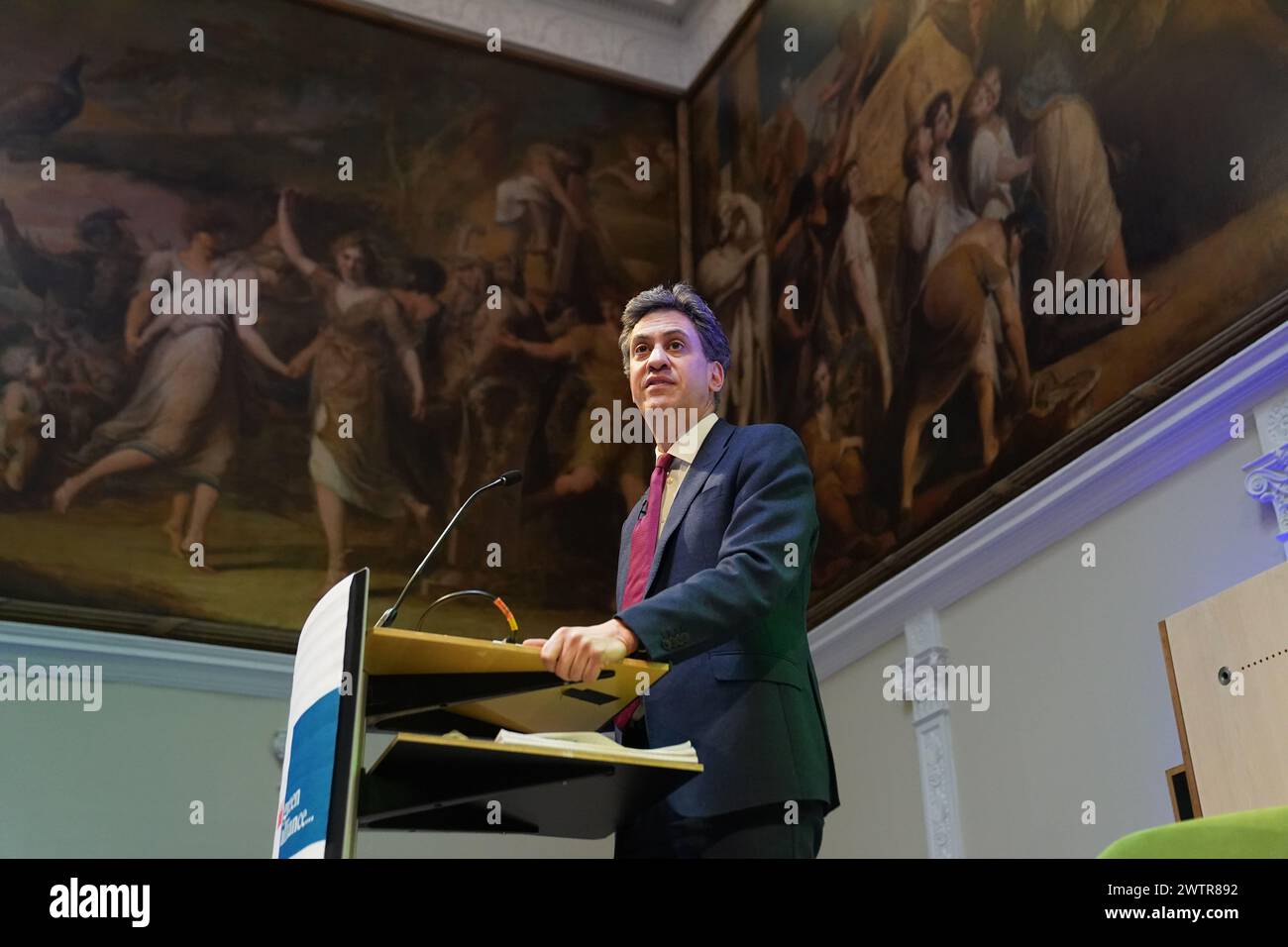 Shadow energy secretary Ed Miliband attends a Green Alliance event at ...