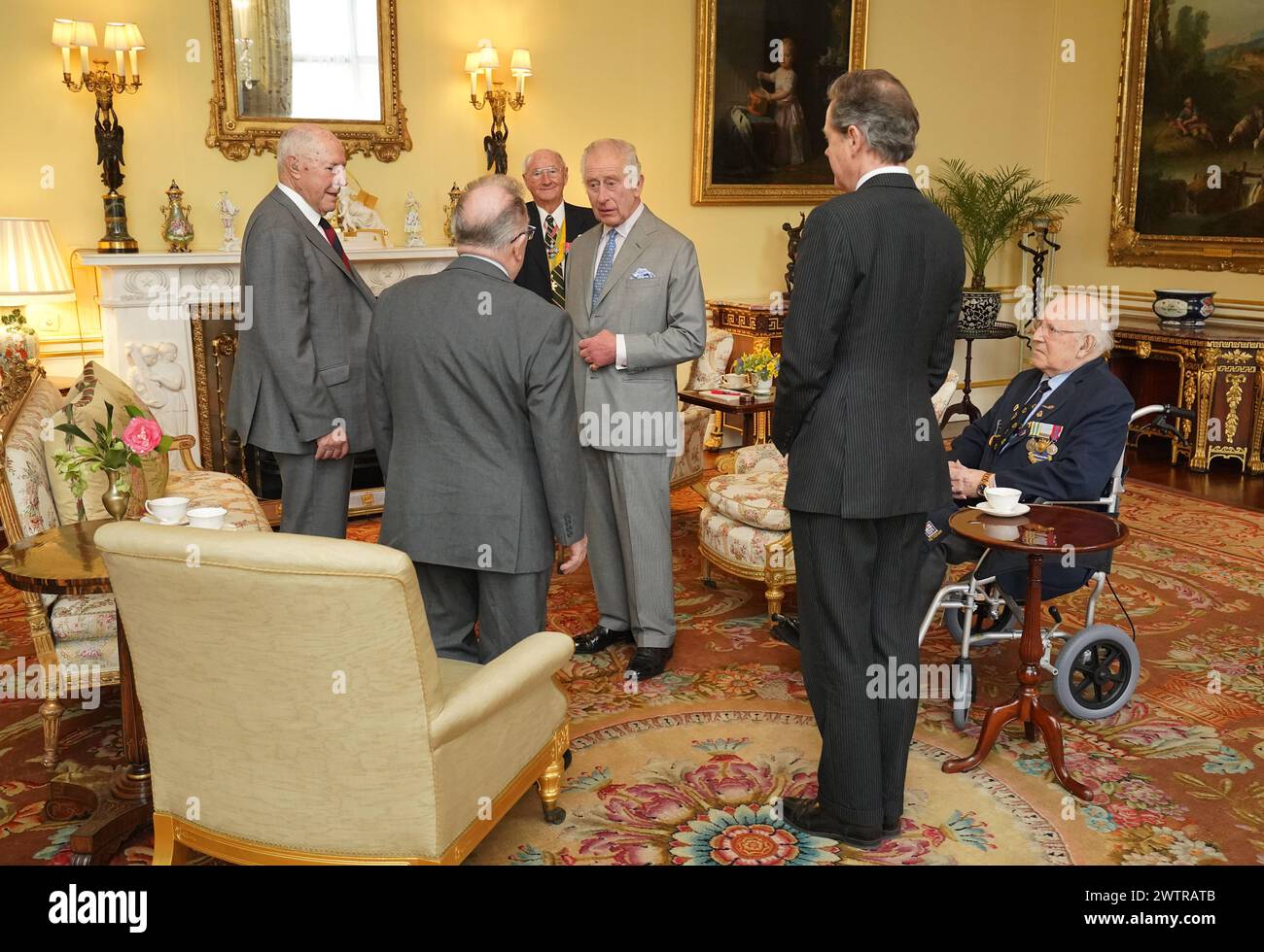 King Charles III (centre), along with Master of The King's Household ...