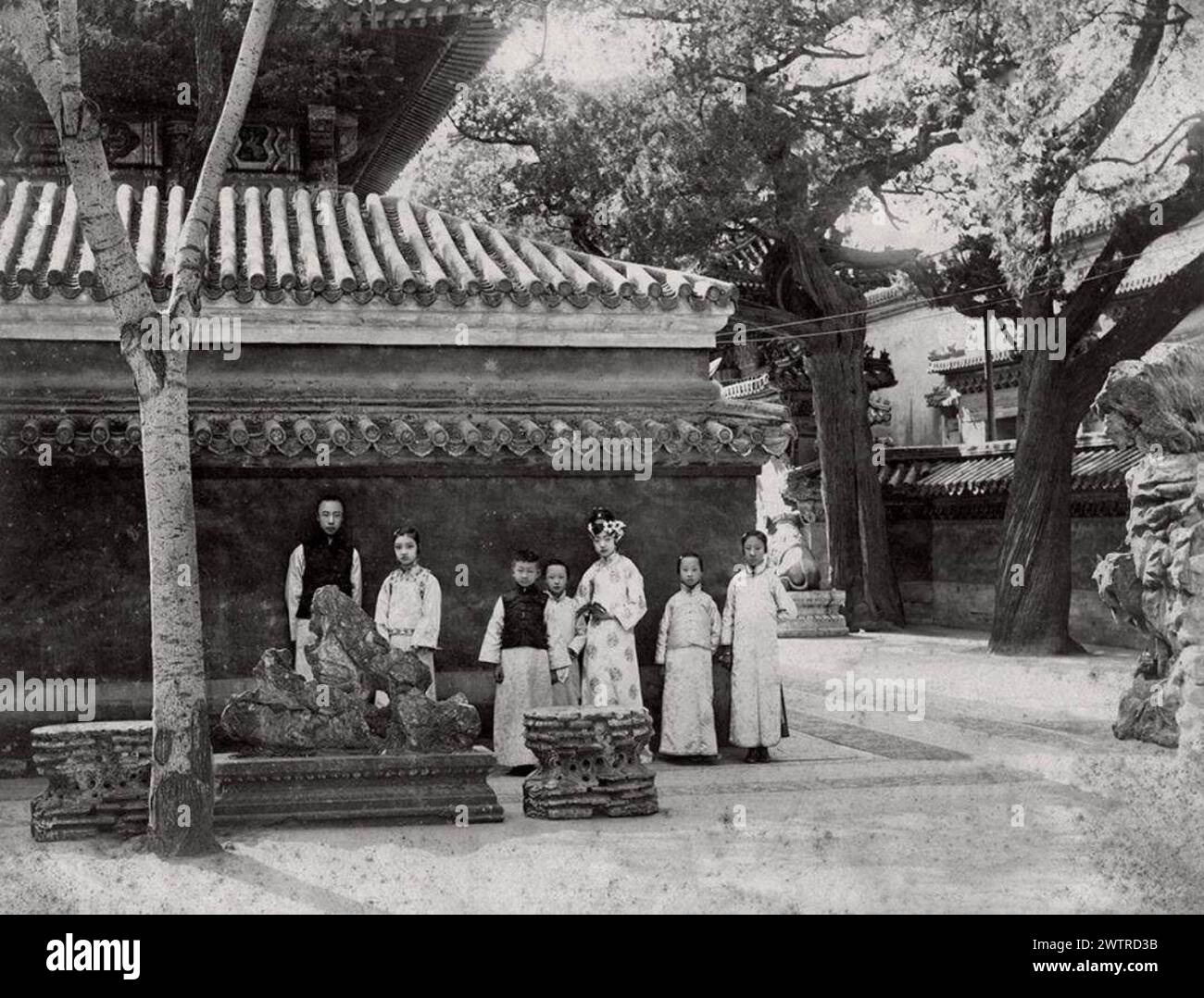 Puyi, Runqi and Wanrong in the Forbidden City Stock Photo - Alamy