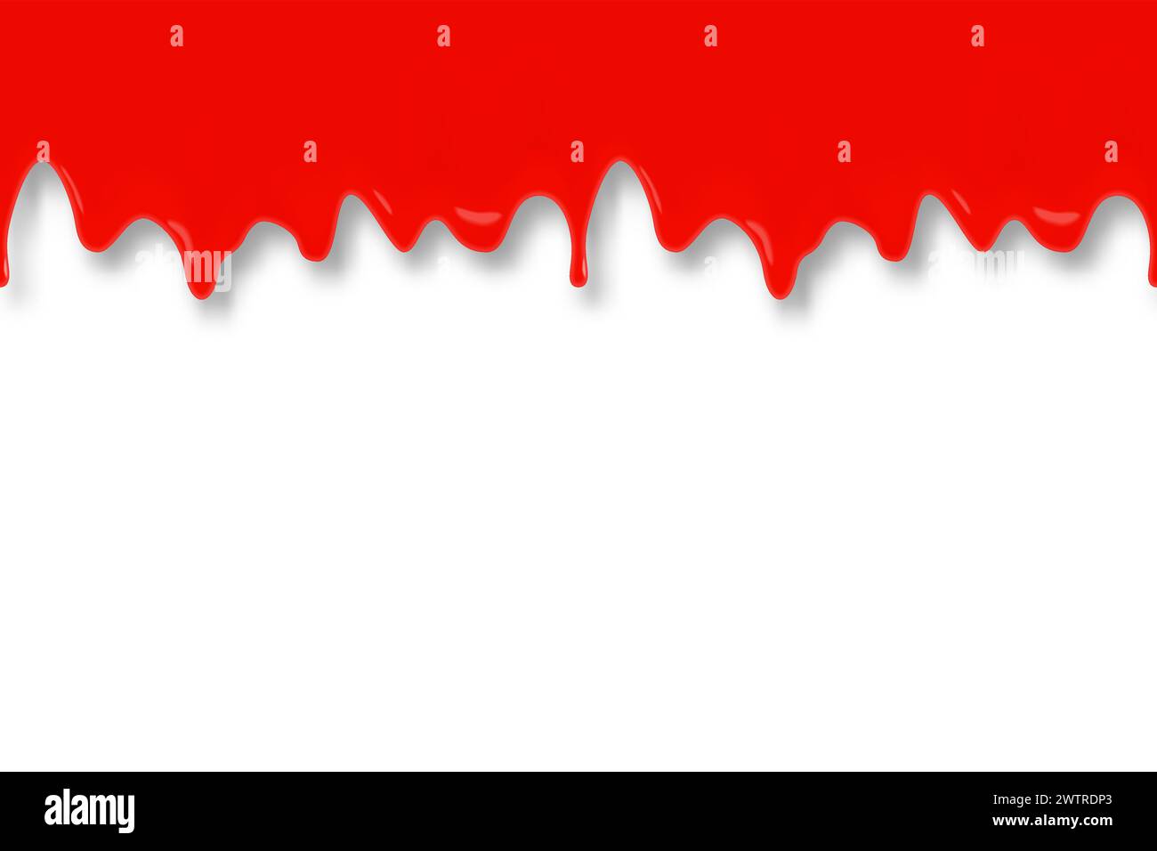 Red blood or paint dripping banner or border Stock Vector Image & Art ...