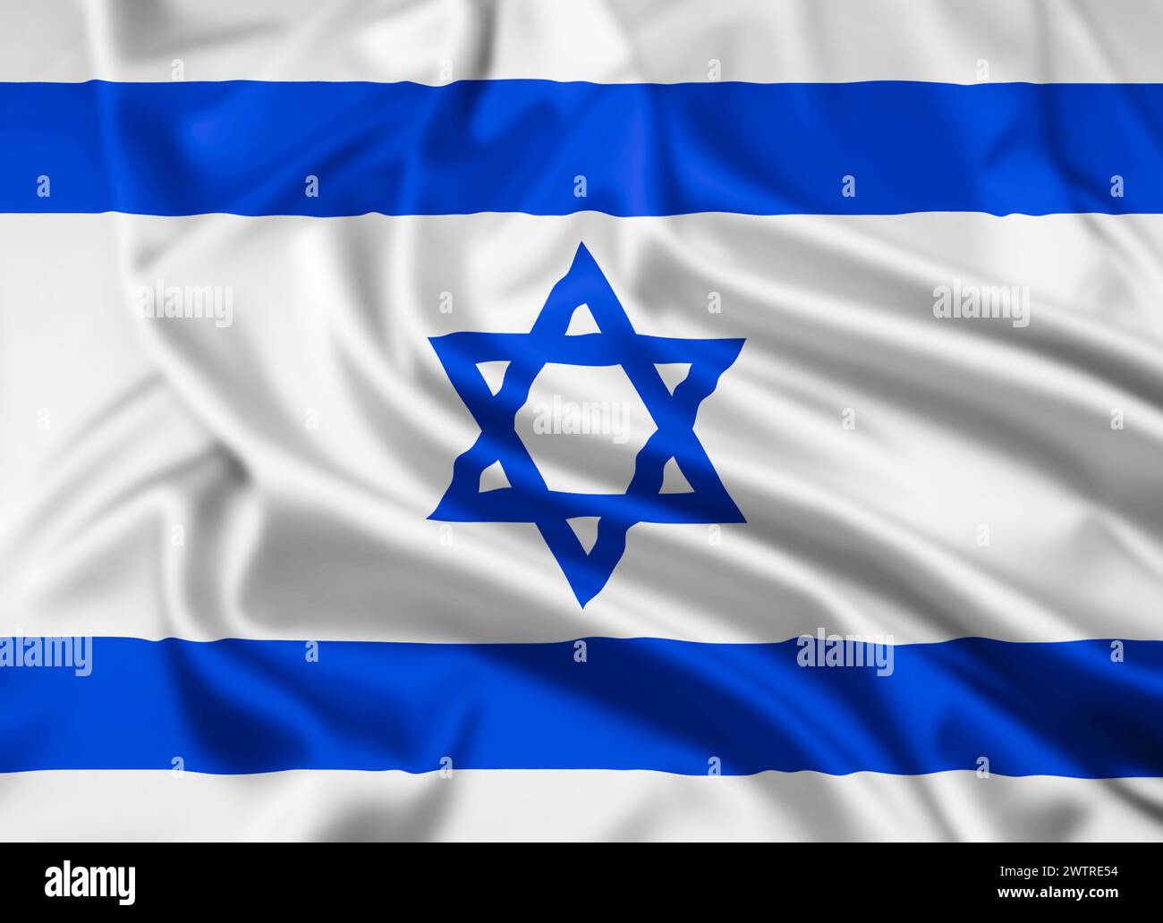 The Flag of The State of Israel, with a Ripple Effect Stock Photo - Alamy
