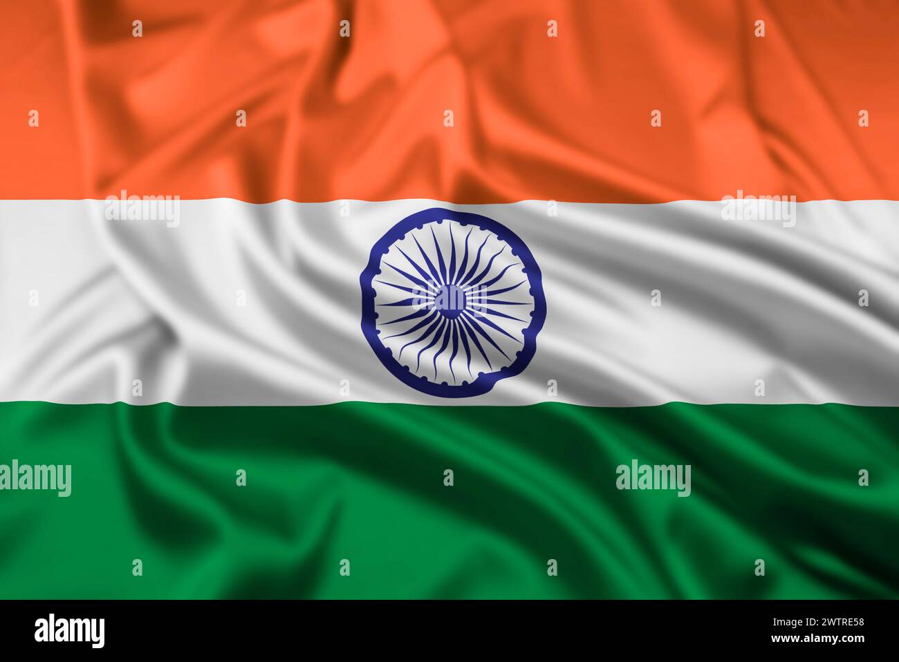 Flag of the republic of india hi-res stock photography and images - Alamy