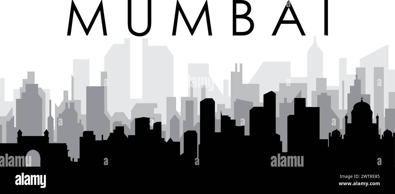 Mumbai skyline bridge Stock Vector Images - Alamy