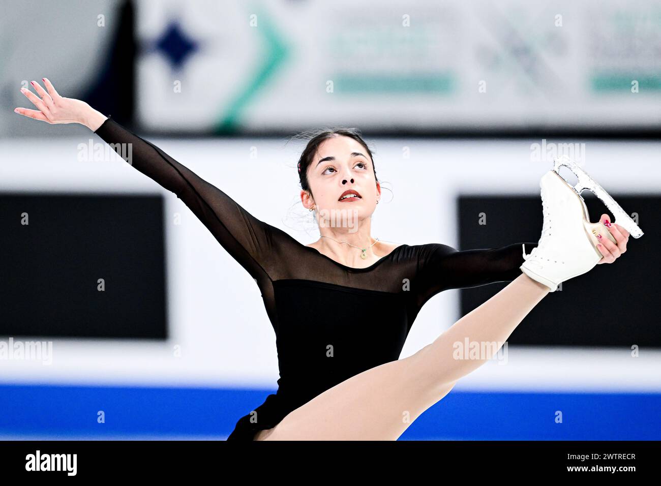 Madeline SCHIZAS (CAN), during Women Practice, at the ISU World Figure ...