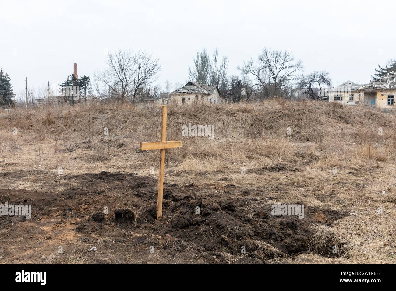 SIVERSK, DONETSK REG., UKRAINE - Mar. 10, 2024: Due to the constant ...