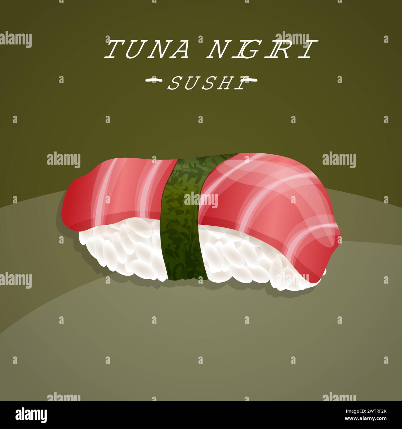 One sushi roll Stock Vector Images - Alamy