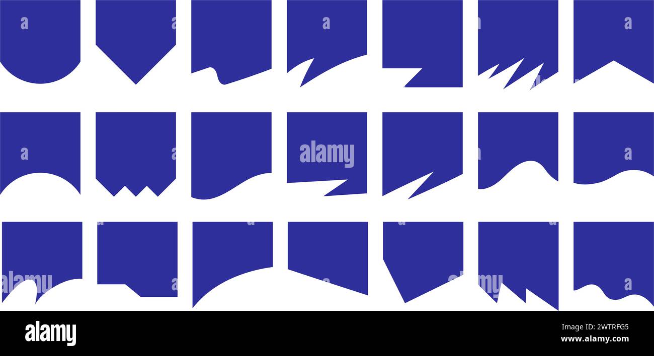 Border shape for website design. Vector banner header and separator ...