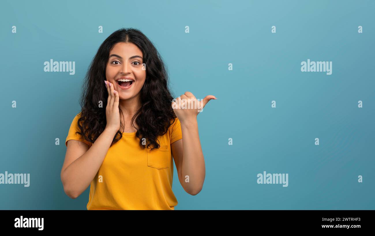 Woman intrigued surprised hi-res stock photography and images - Alamy