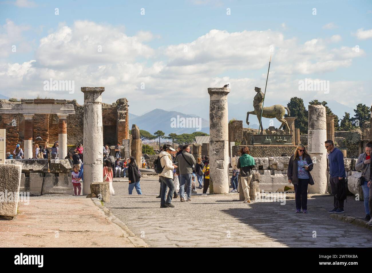 Pompeii Forum square, centre of life in ancient Pompeii, The city of ...