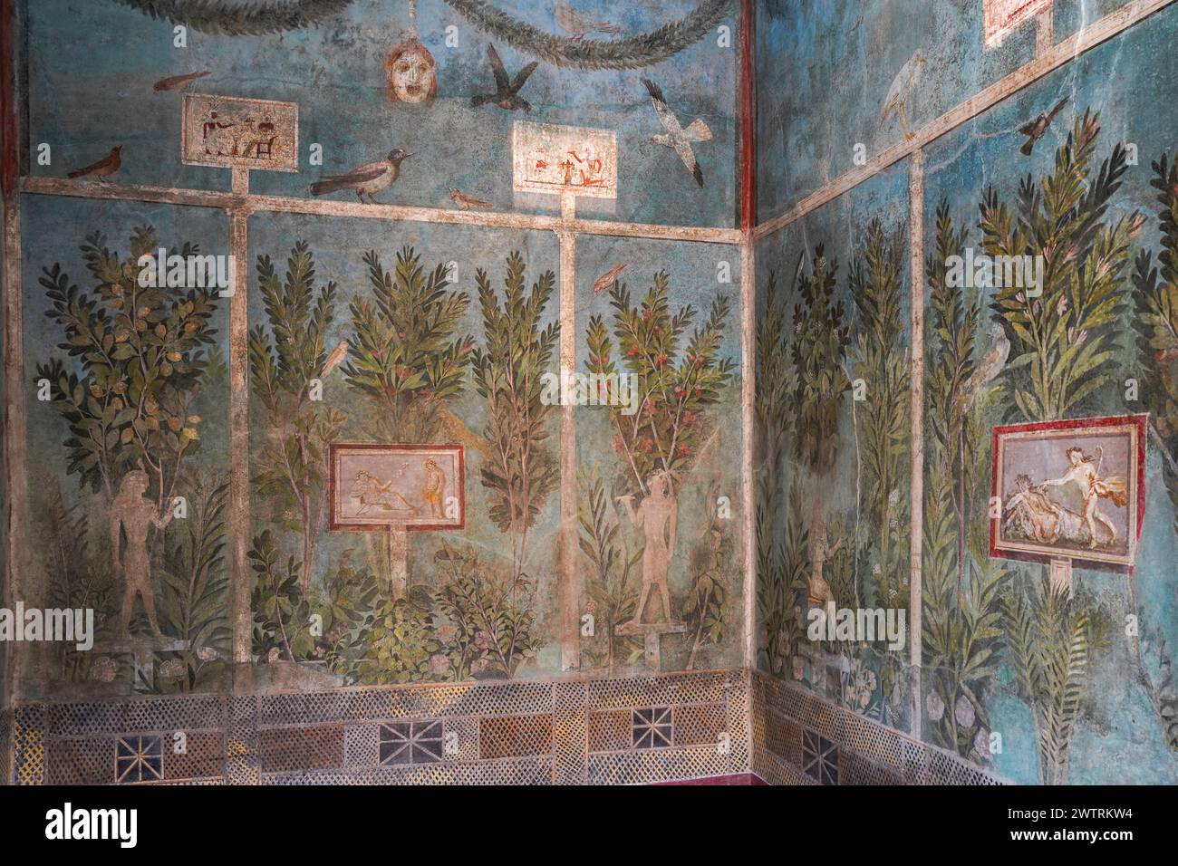 House of the Orchard or of the Floral Cubicles in a roman house in the ...