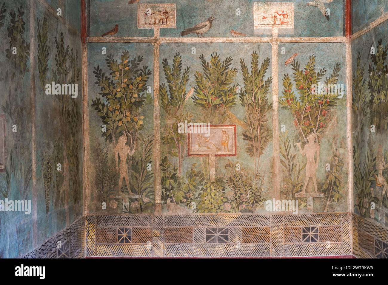 House of the Orchard or of the Floral Cubicles in a roman house in the ...