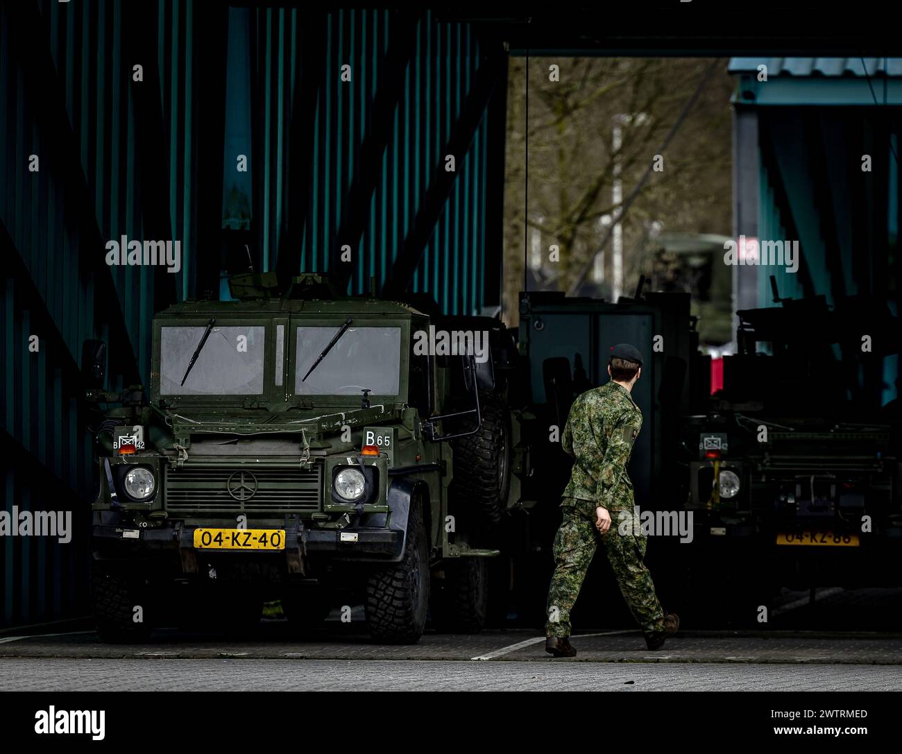 OIRSCHOT - A storage facility for military vehicles during the final ...