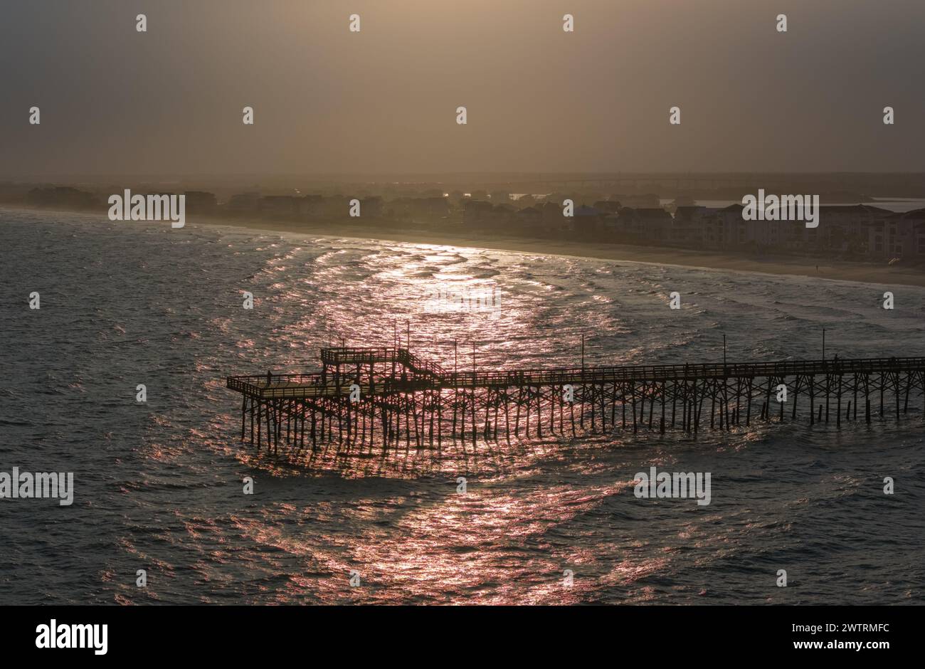 Aerial view of Topsail beach, North Carolina Stock Photo - Alamy