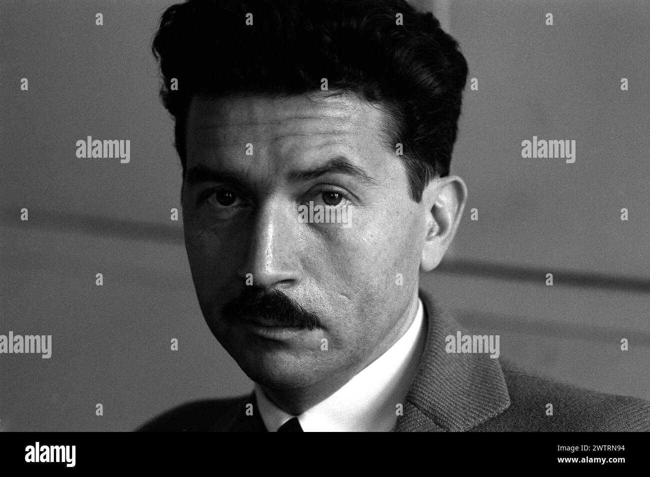 Portrait of Alain Robbe-Grillet (Robbe Grillet) 1963 ©Serge Hambourg ...