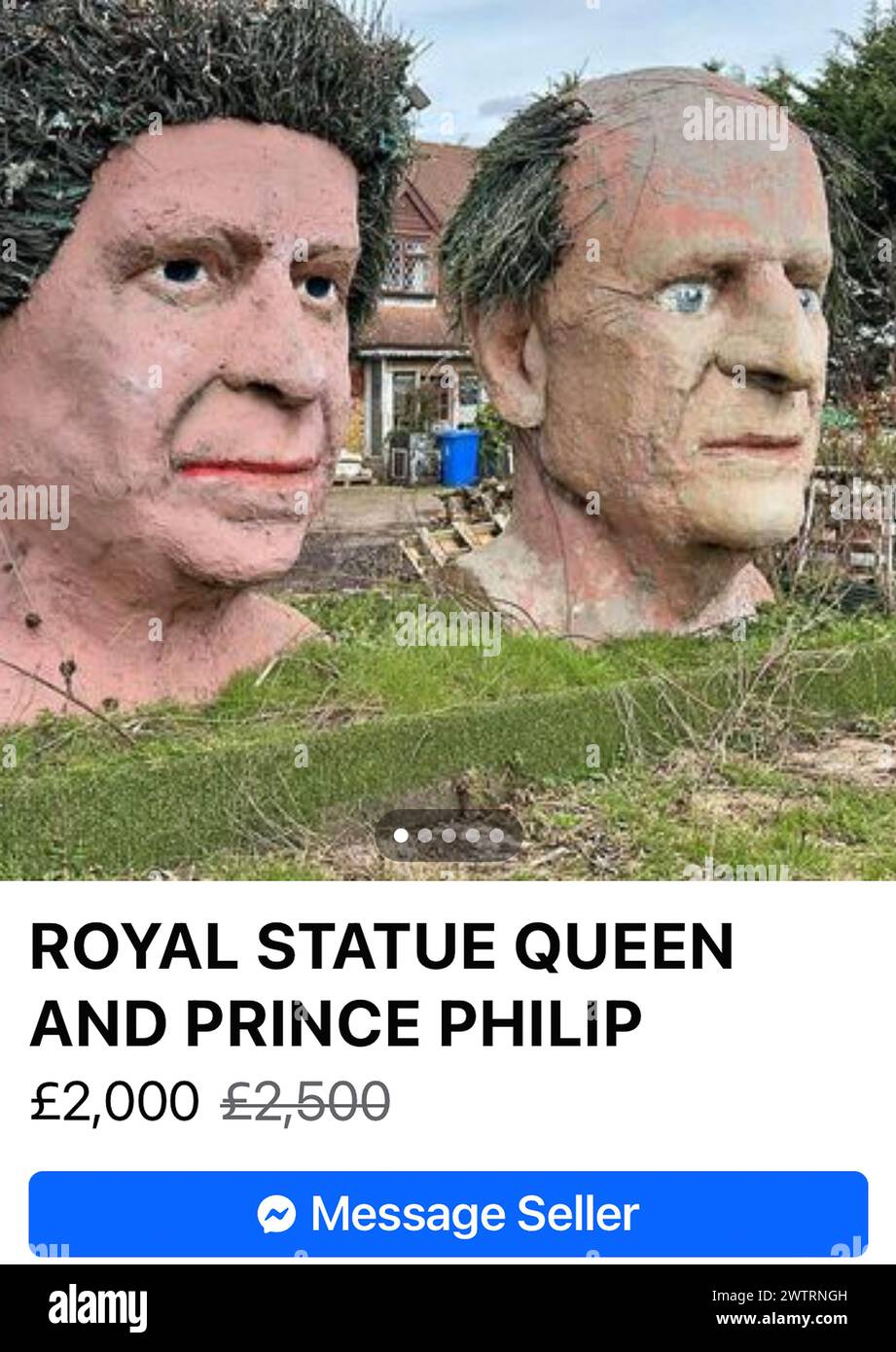 Queen and duke of edinburgh statues hi-res stock photography and images ...