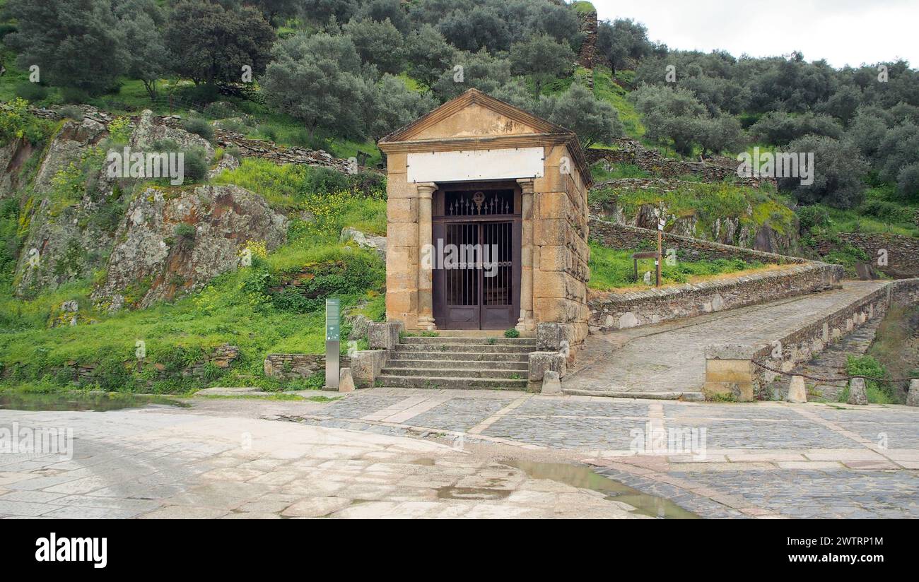Roman temple with the crypt of the Roman engineer, Lacer, at the ...