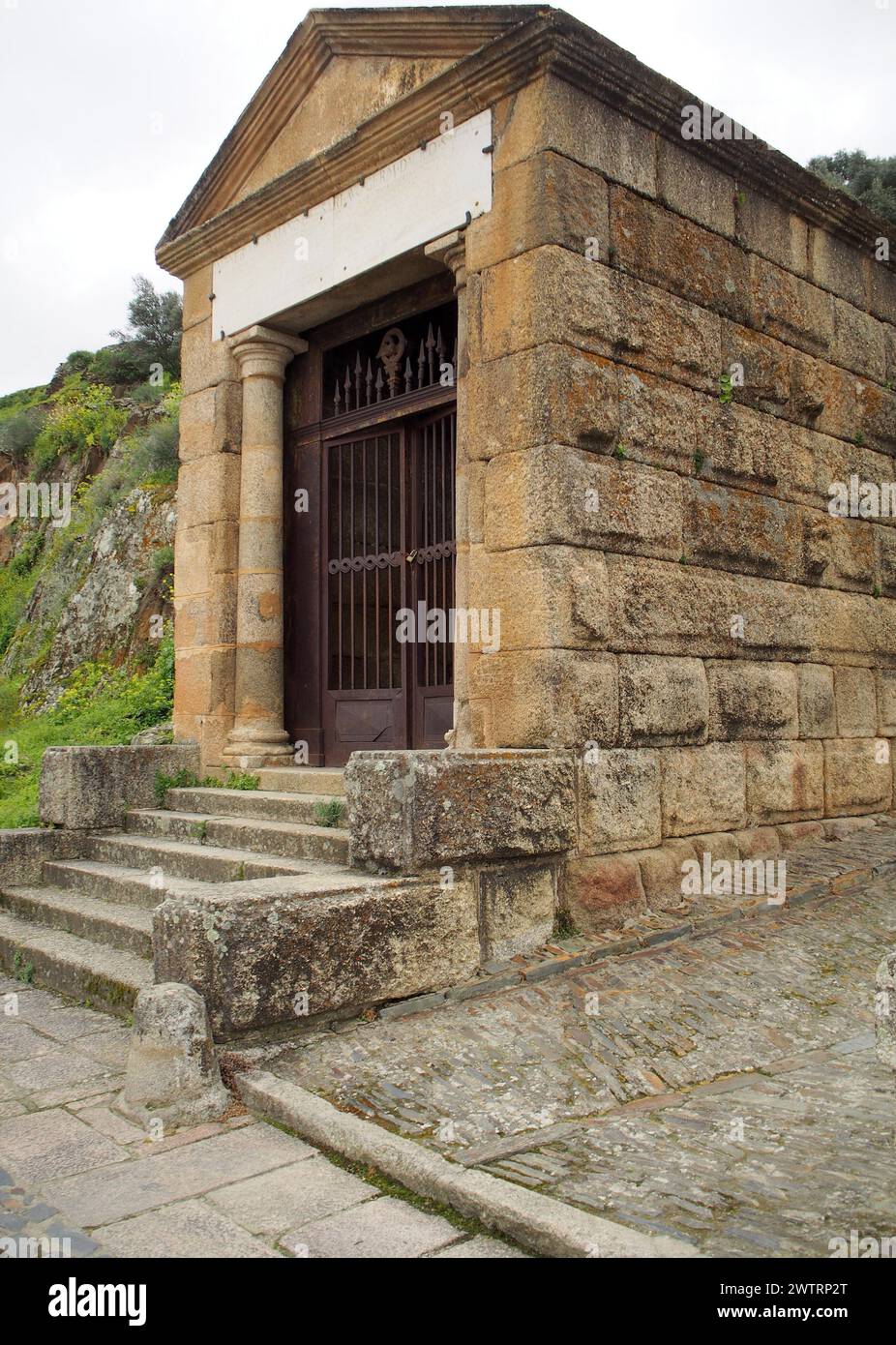 Roman temple with the crypt of the Roman engineer, Lacer, at the ...