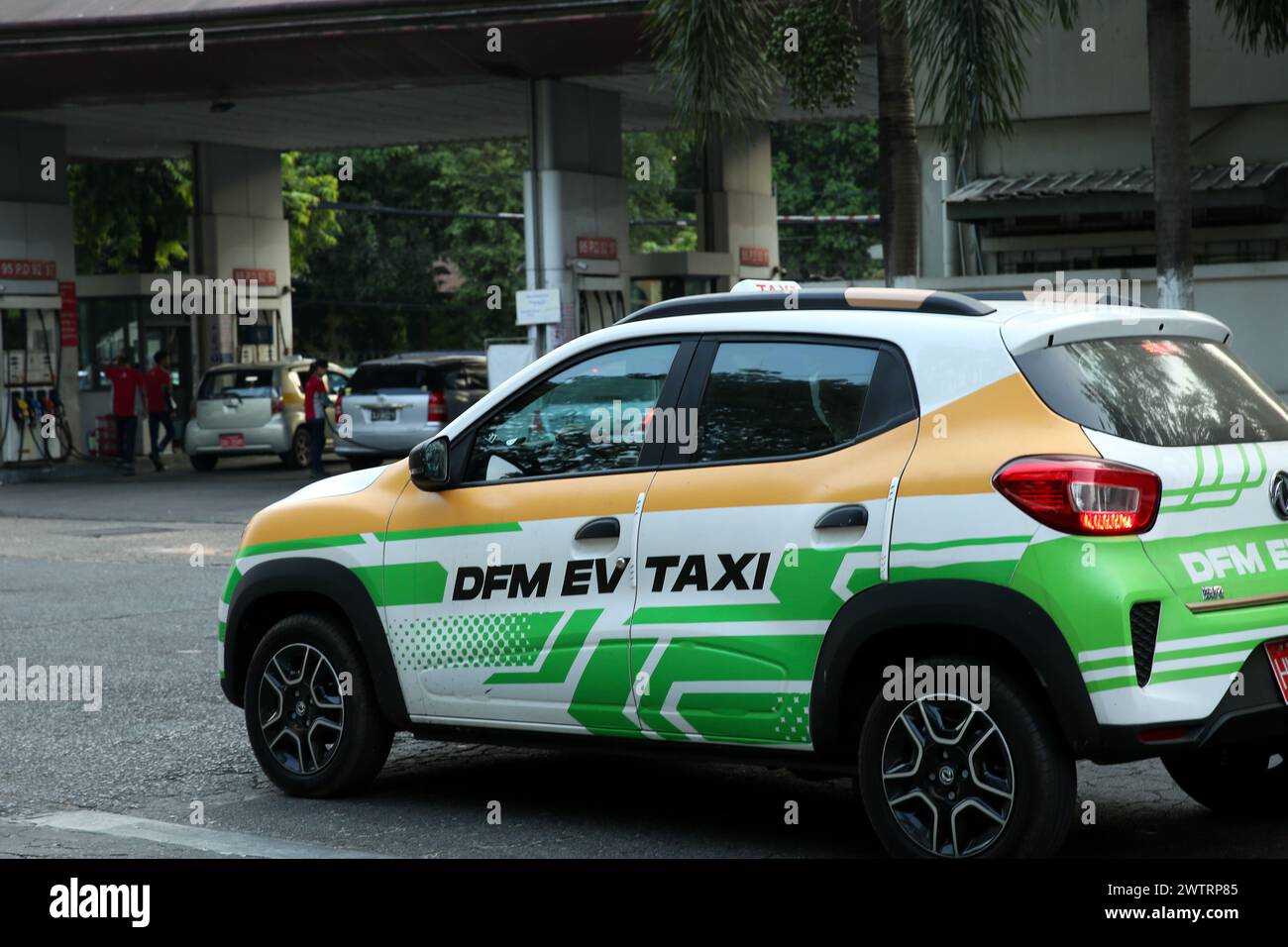 Yangon, Myanmar. 19th Mar, 2024. An electric vehicle is seen in Yangon ...