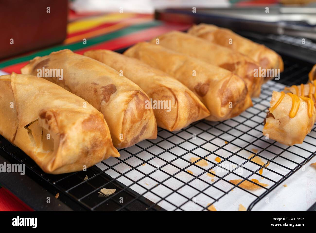 Deep fried chicken wrap hi-res stock photography and images - Alamy