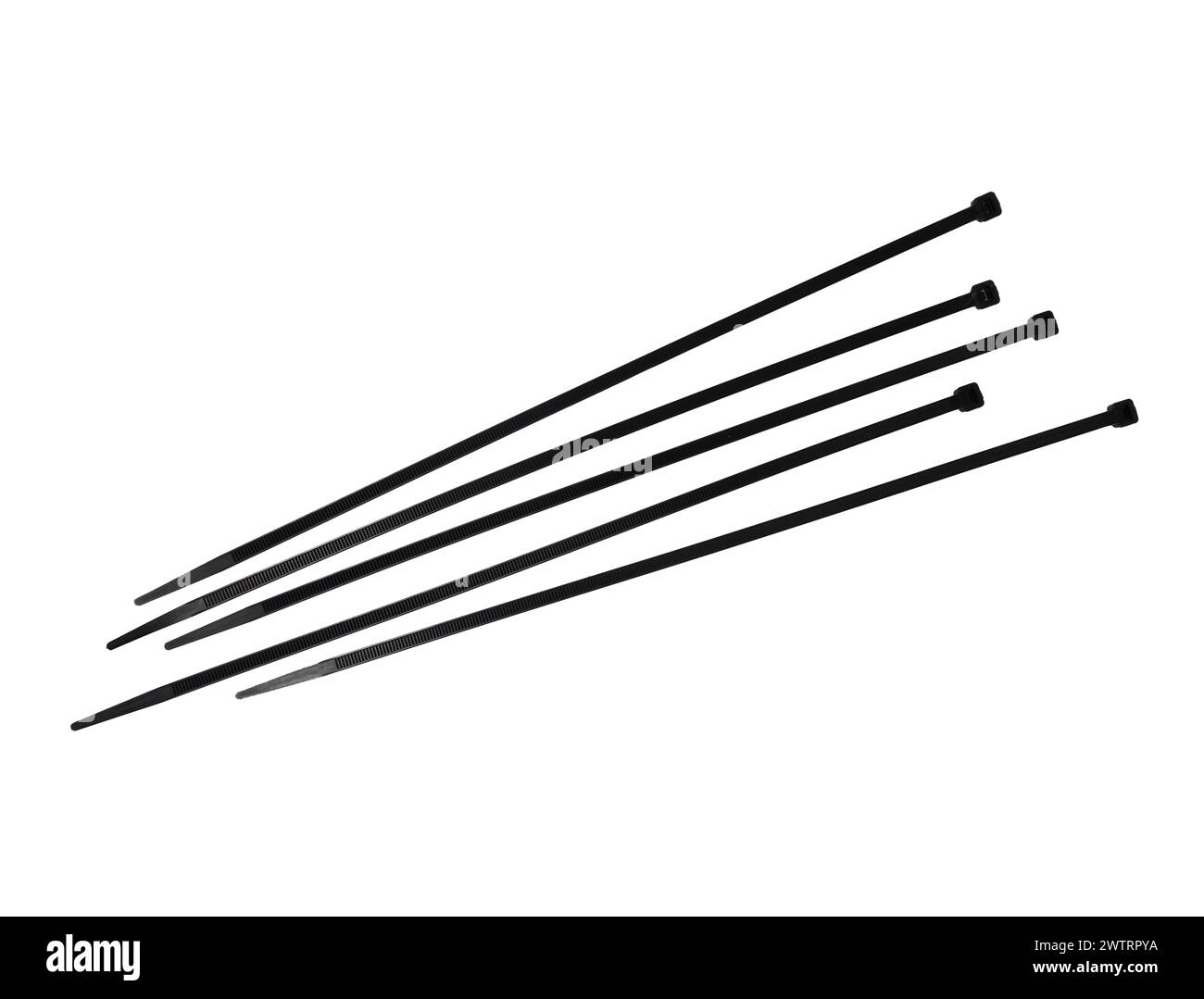 plastic cable ties on a transparent background Stock Photo - Alamy